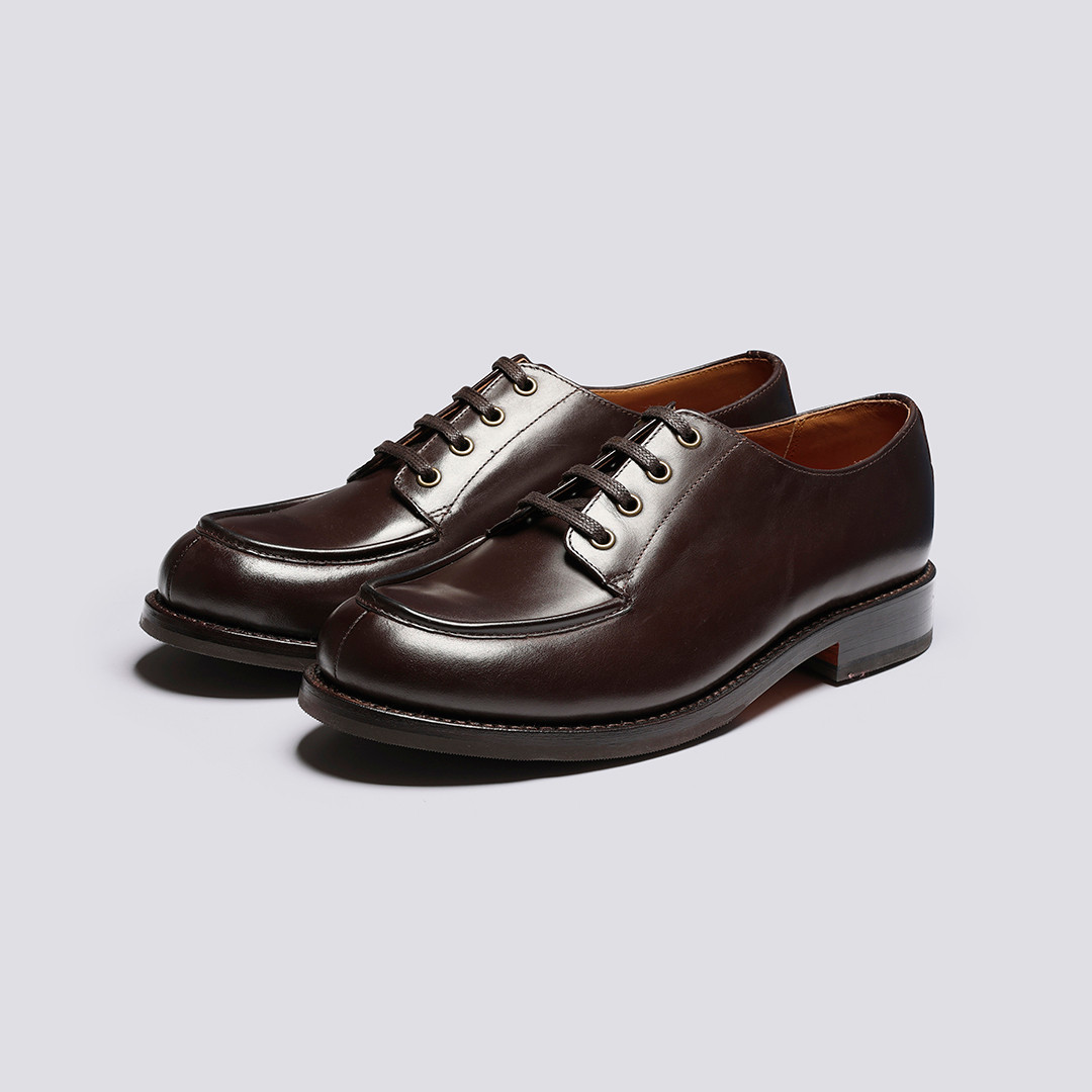Eric | Mens Derby Shoes in Brown Leather | Grenson
